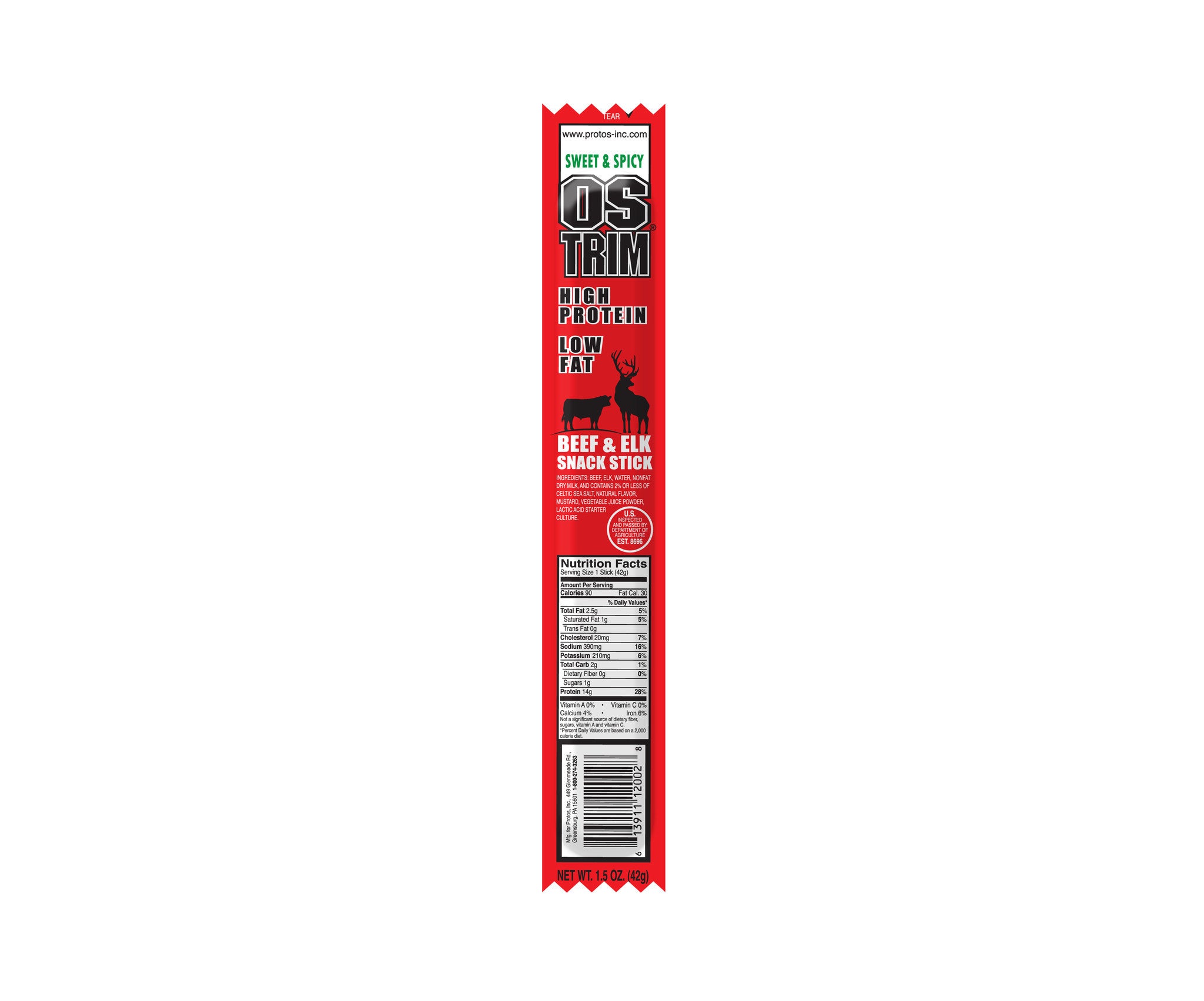 Ostrim Beef & Elk Sweet & Spicy Protein Sticks – North Carolina Weight & Wellness