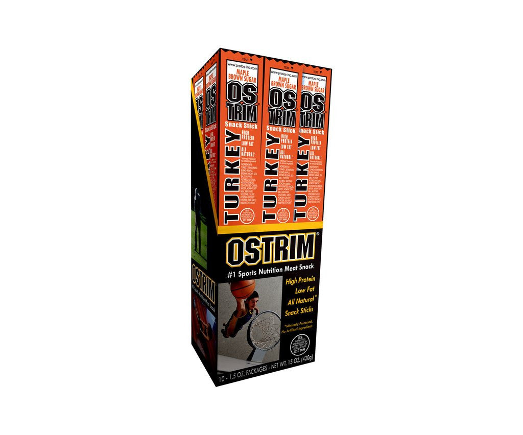 Ostrim Turkey Maple Brown Sugar Protein Sticks – North Carolina Weight ...